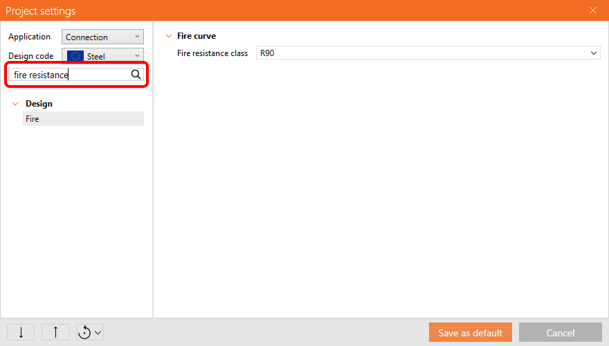Project Settings Idea Statica